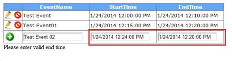 How To Validate Time Using Compare Validator Stack Overflow