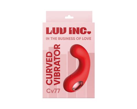 Luv Inc Cv77 Curved Vibrator Red