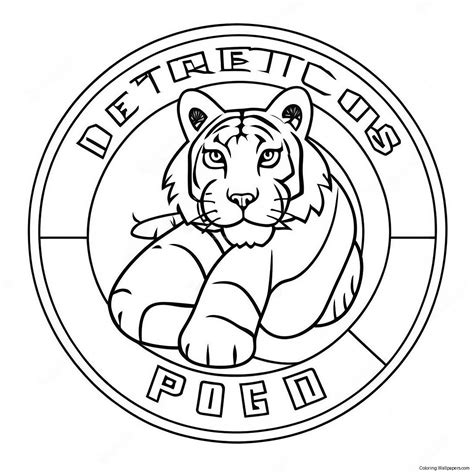Printable Detroit Tigers Coloring Pages
