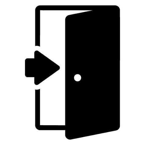 Emergency Exit Glyph Icon 27580706 Vector Art At Vecteezy