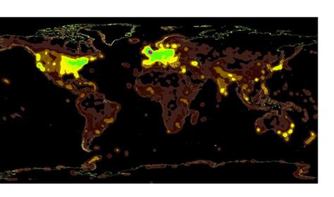 Map Of Wikipedia Geolocated Articles