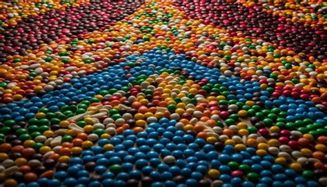 Premium Ai Image A Vibrant Sphere Of Candy In A Large Heap Fun Generated By Ai