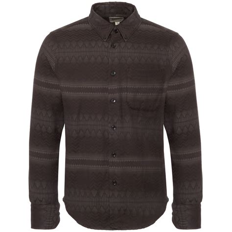 Naked Famous Denim Dark Grey Tribal Shirt 120756224 AU Stockists