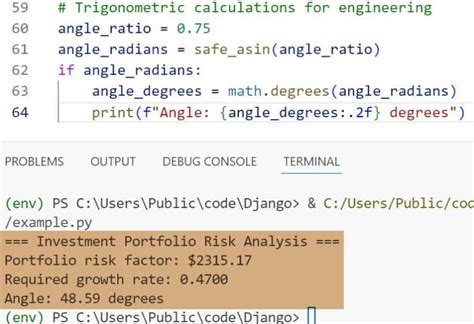 Python Valueerror Math Domain Error