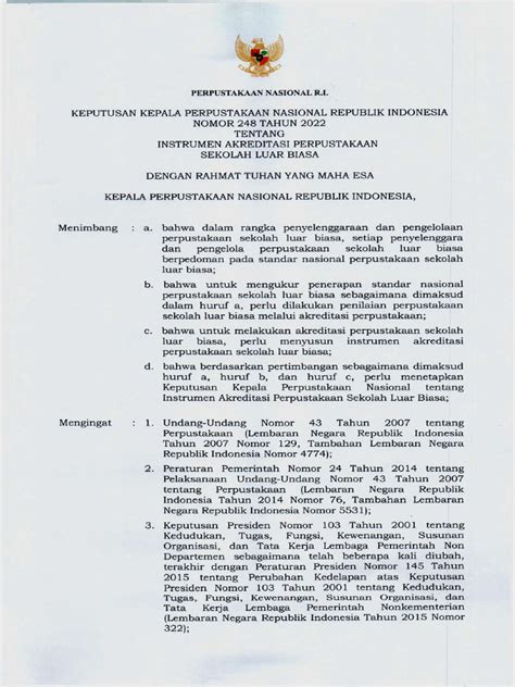 Instrumen Akreditasi Perpustakaan Slb Pdf