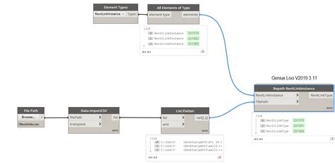 Reload Links From List Of Path Revit Dynamo