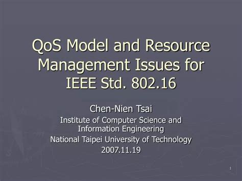 Ppt Qos Model And Resource Management Issues For Ieee Std 80216
