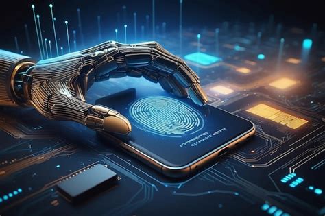 Premium Photo Internet Security Fingerprint Scanning Unlock And Access To Business Data