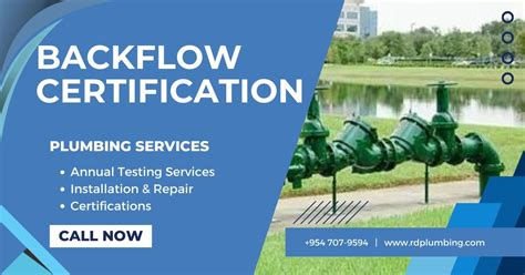 Backflow Certification And Testing Services