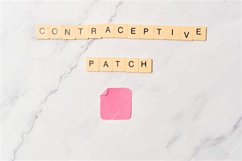 Premium Photo Contraceptive Patch Contraceptive Method Concept And Sex Education