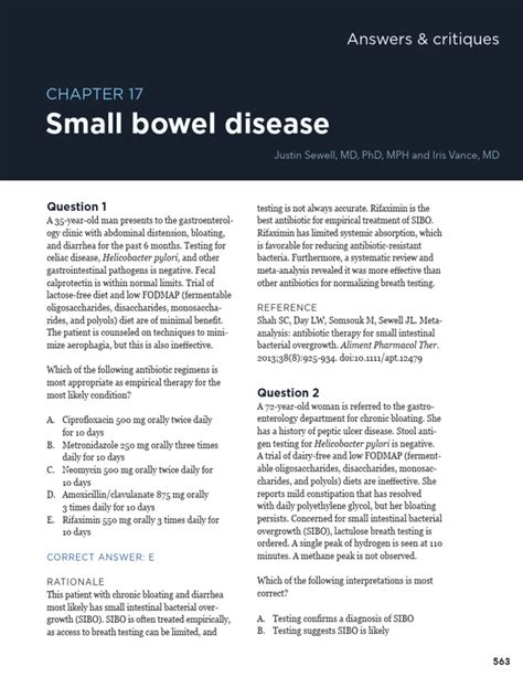 Aga Ddsep 10 Chapter 17 Qa 1654540174607 Pdf Constipation Clinical Medicine