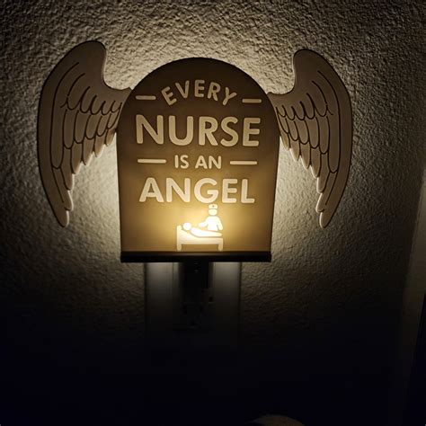 Stl File Angel Nurse Nightlight 3d Printable Model 👼・3d Print Design