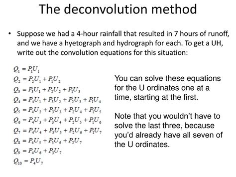 Ppt Chapter Two Hydrograph Convolution And Deconvolution Powerpoint