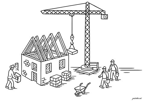 Dibujos Para Colorear De Construcción Para Imprimir Juegos De