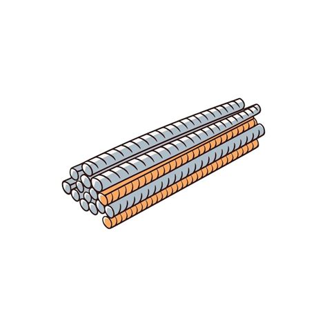 Doodle Of A Constructed Reinforced Rebar Premium Ai Generated Vector