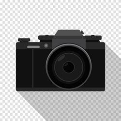 Camera Flat Style Isolated With Flat Style Vector Image