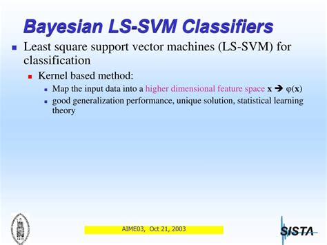 Ppt Classification Of Ovarian Tumors Using Bayesian Least Squares Support Vector Machines