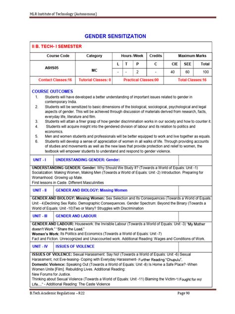 Gender Sensitization Pdf