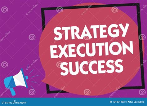 Text Sign Showing Strategy Execution Success Conceptual Photo Putting