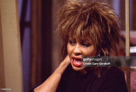 View Of American Randb Rock And Pop Singer Tina Turner During An