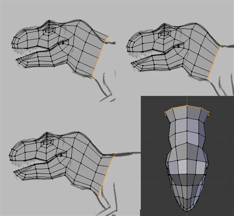 modeling uvmapping and texturing a low poly t rex in blender part 1