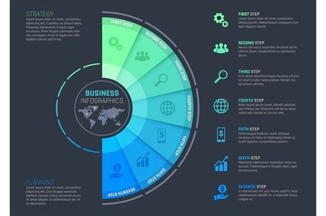 Infographics Template Of Step Chart Business Infographic Infographic