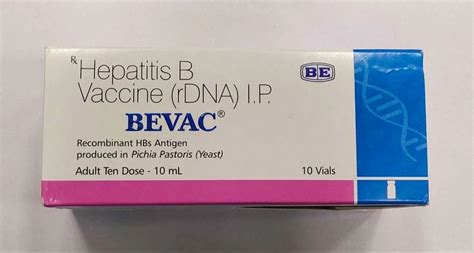 Hepatitis B Vaccine Bevac Vaccine At ₹ 375bottle Hepatitis B In