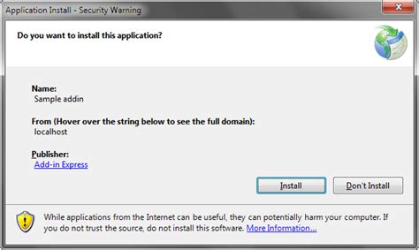 deploying per user office extensions via clickonce
