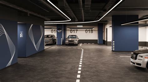 Подземный паркинг в Деловом центре Twist рядом с метро Савеловская ⚡ Красивый и удобный паркинг