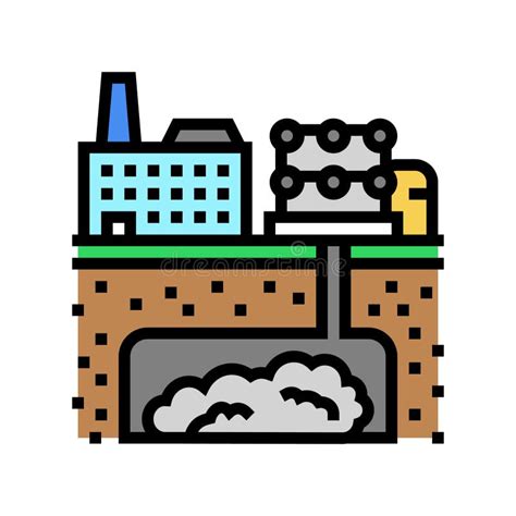 Sequestration Carbon Color Icon Vector Illustration Stock Vector Illustration Of Icons