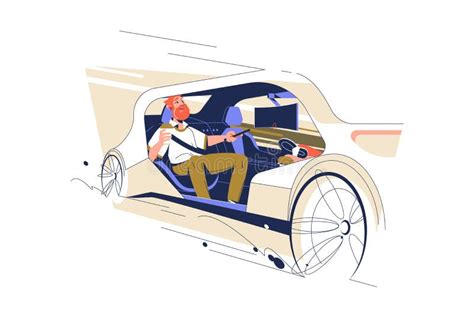 The Future Of Autonomous Urban Mobility Ai Stock Illustration Illustration Of Technology