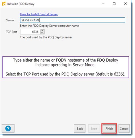 Configuring Central Server Pdq Deploy Pdq Deploy And Inventory Help Center