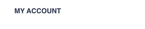My Account Widget Support