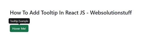 How To Add Tooltip In React Js Medium