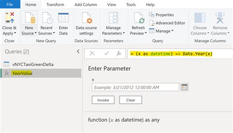 Incremental Refresh For Power Bi Datasets Based On A Numeric Column Year Working With Parquet