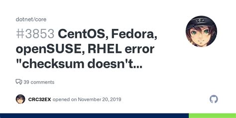 Centos Fedora Opensuse Rhel Error Checksum Doesnt Match Package