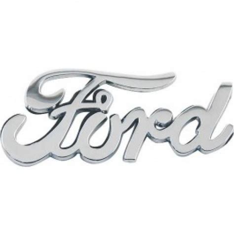 Ford Script Emblem Chrome Plated Peel And Stick Type 3 Long X 1 2 High Blue Oval Classics
