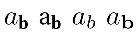 Amsmath Regular Text Font Boldface Subscript In Math Mode Tex