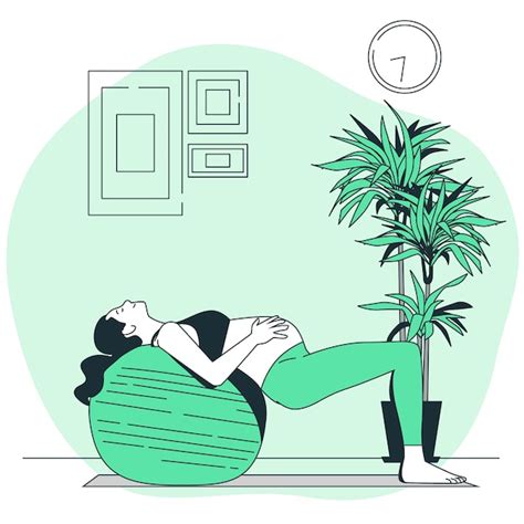 Free Vector Pregnancy Yoga Concept Illustration