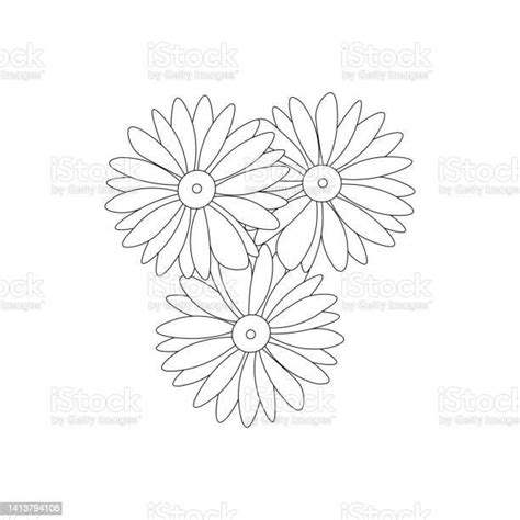 아름다운 정원 꽃 색칠 공부 책 페이지를위한 흑백 개요 벡터 만화 일러스트 레이 션 0명에 대한 스톡 벡터 아트 및 기타 이미지 0명 검은색 꽃 나무 Istock