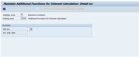 FQI Z SAP Tcode Interest Additional Functions
