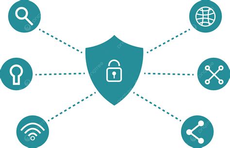 Internet Cyber Security With Icon Technology Background Vector Smart