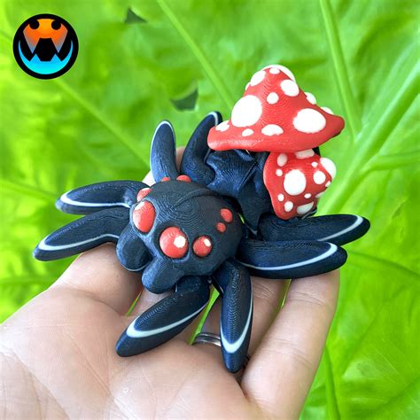 Tiny Mushroom Spider 3d Model By Cinderwing3d On Thangs
