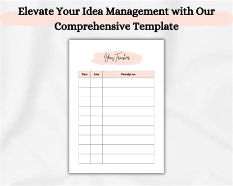 The Ultimate Printable Ideas Tracker My Planning Zone