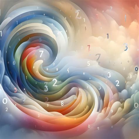 Premium Photo Vibrant Abstract Numbers Colorful And Dynamic Digital