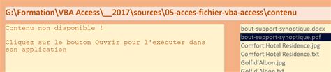 Accéder Aux Fichiers Dun Dossier En Vba Access