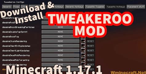 Tweakeroo Mod 1 18 2 1 17 1 A Handy Client Side Installation
