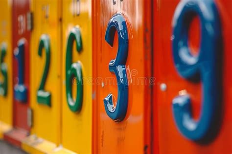 Vibrant Numbers On A Soft Background For Striking Visual Appeal In Educational And Design