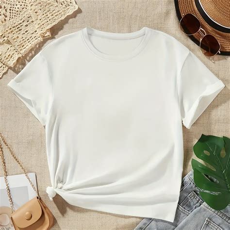 완벽하지 않아도 괜찮아요 봄과 여름을 위한 편안한 크루 넥 반팔 티셔츠 아웃도어 활동을 위한 틴걸즈 옷 2024 소녀