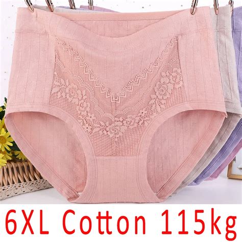 얇은 하이웨이스트 플러스 사이즈 중년 어머니 숙녀 속옷 코튼 란제리 팬티 섹시 100kg Aliexpress
